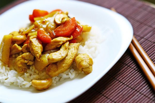 Pui cu curry si caju 咖喱鸡 - Din secretele bucătăriei chinezești