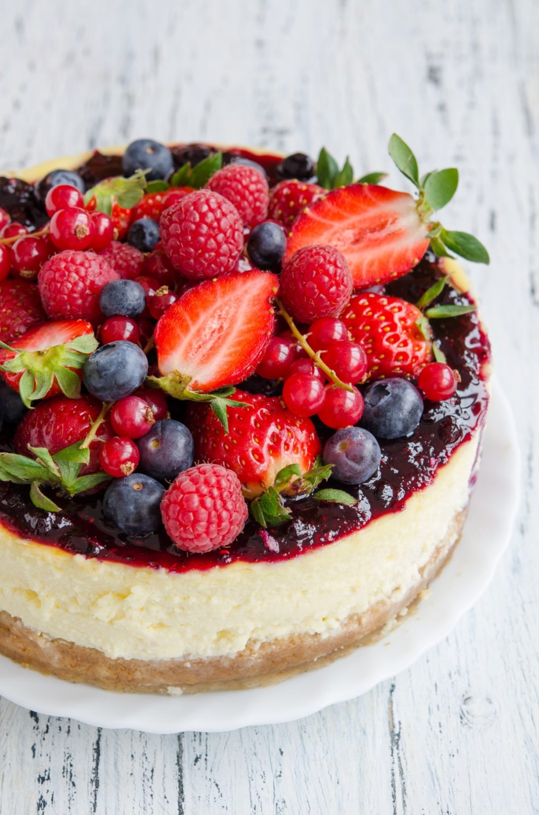 Cheesecake copt cu fructe de padure - Din secretele bucătăriei chinezești