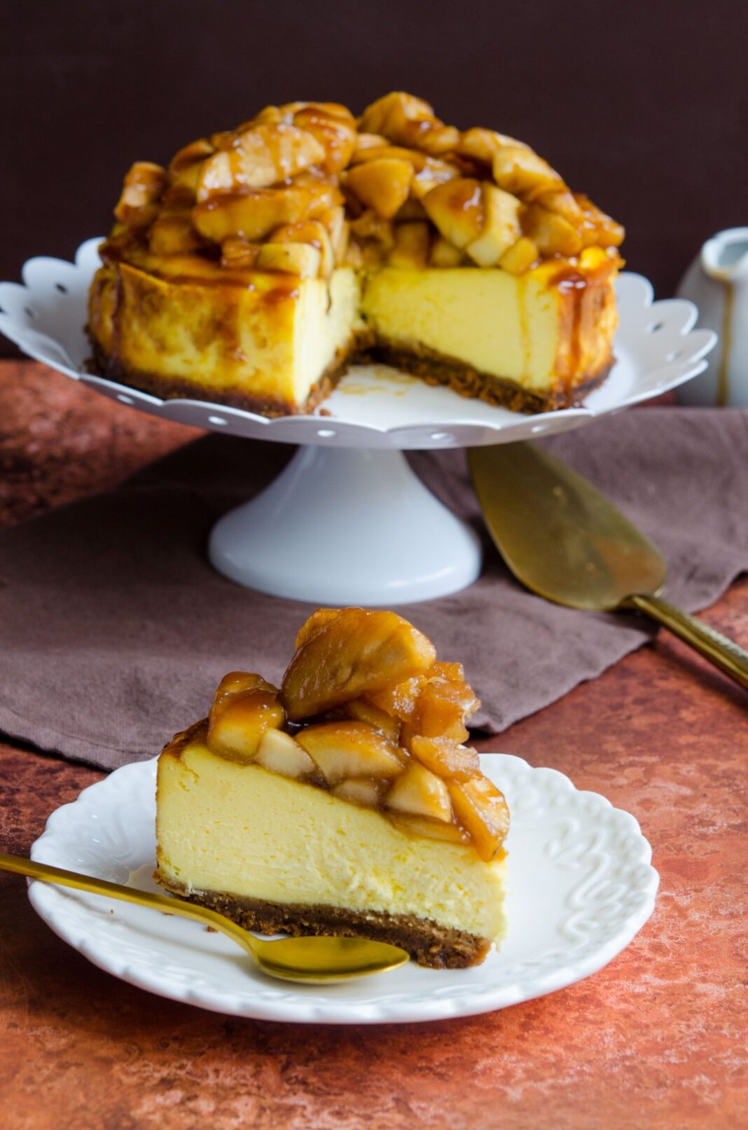 Cheesecake cu mere si caramel - Din secretele bucătăriei chinezești