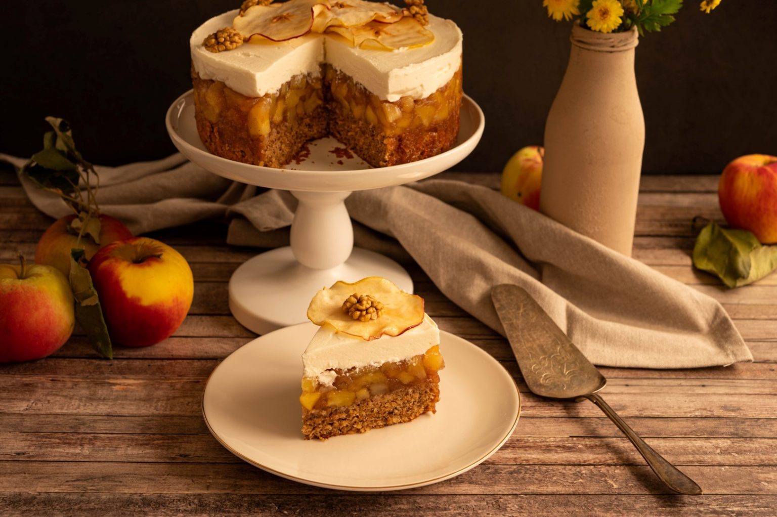 Prajitura cu mere si nuci - Din secretele bucătăriei chinezești