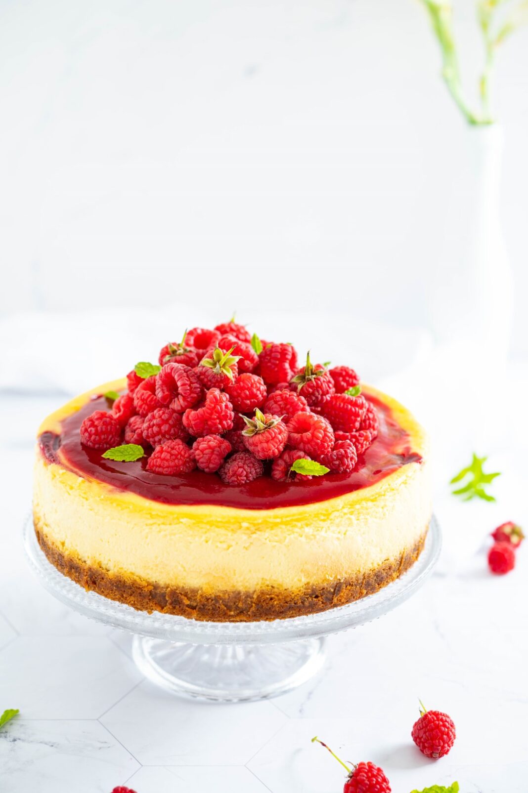 Cheesecake copt cu zmeura - Din secretele bucătăriei chinezești